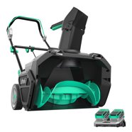 HART 40V 18-inch Cordless Electric Snow Blower, Brushless, Push Start ...