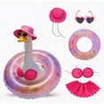Summer Bikini & Swim Ring & Sunglasses Hat Hawaiian Porch Goose Outfit ...