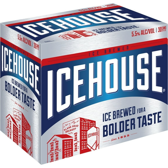 Natural Ice American Lager Beer 30 pack 12 fl oz Aluminum Cans 5.9% ABV ...