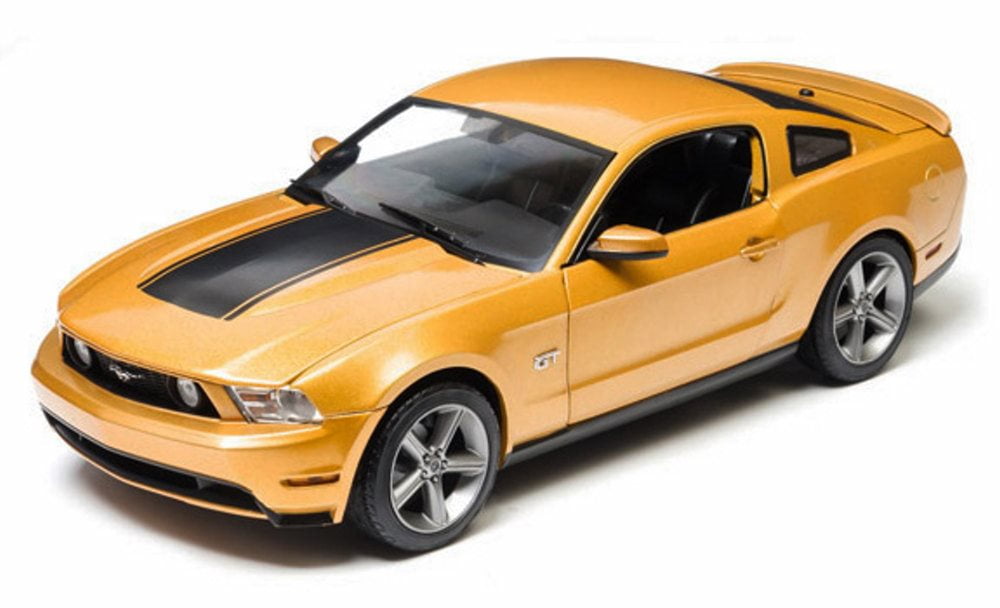 2010 Ford Mustang GT, Sunset Gold Metallic w/ Black Stripes ...