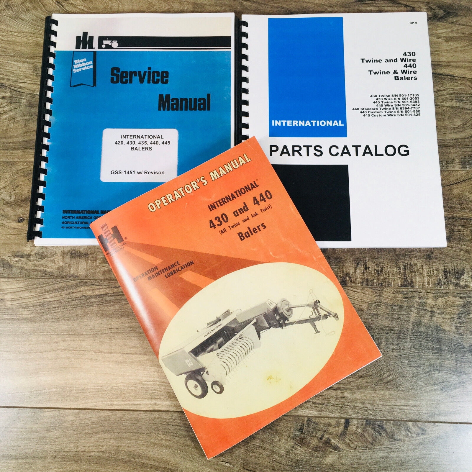 INTERNATIONAL 430 440 BALER SERVICE PARTS OPERATORS MANUAL REPAIR SHOP ...