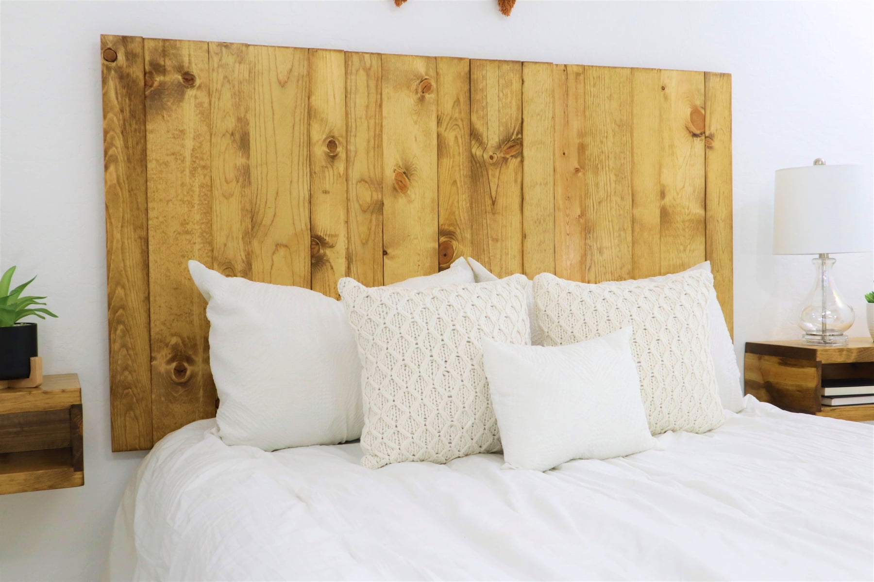 Barn Walls Golden Brown Headboard Stain, Rustic Design, Solid Wood ...