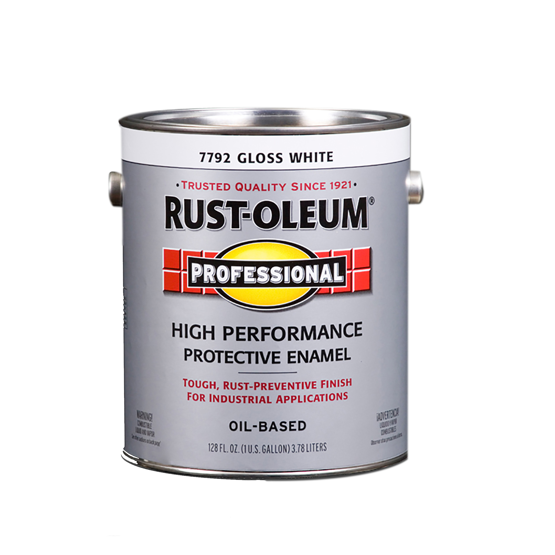 White, Rust-Oleum Professional High Performance Protective Flat Enamel ...