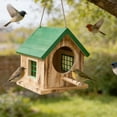 Bird House Frame Wooden Bird Nests Courtyard Hanging Mini Bird Nests ...