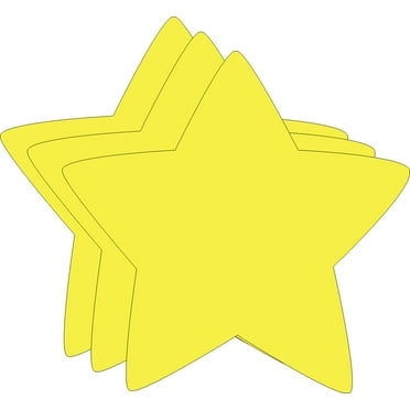 Star Assorted Color Creative Cut-Outs, 5.5in - Walmart.com