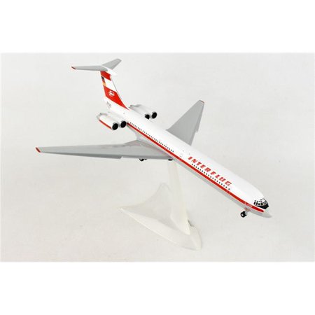 Herpa HE571708 1-200 Scale Interflug Il62M Model Airplane | Walmart Canada
