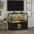 48"x24" Reptile Tank Stand for 120–230 Gallon Terrariums with Storage ...