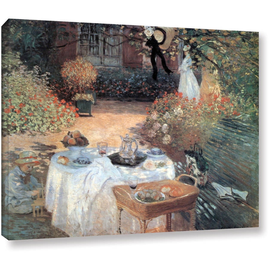 Claude Monet "Garden Picnic" Gallery-Wrapped Canvas - Walmart.com