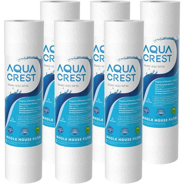 AQUACREST AP110 Whole House Water Filter, Sediment Filter, 5 Micron ...