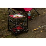 Ozark Trail 3 Shelf Camping Table - Red Folding End Table - Walmart.com