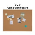 Large Staples Standard Cork Bulletin Board with Oak Frame 4'x3' Pack of ...