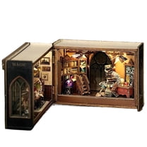 Book Nooks for Adults | DIY 3D Wooden Miniature Dollhouse Kit with LED ...