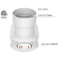 TWDRTDD Plug in Light Socket Adapter, 360° Rotation, E26 E27, ABS ...