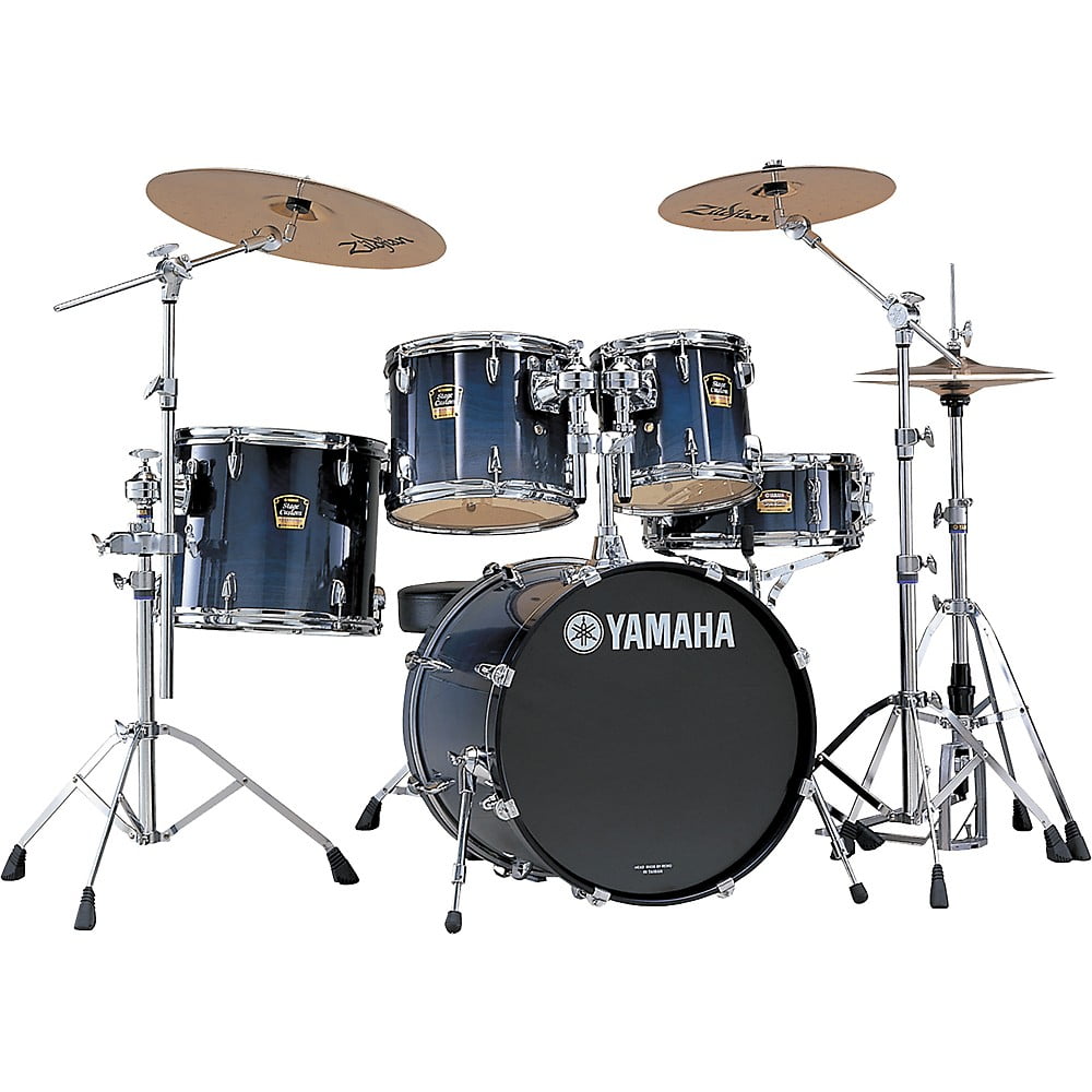 Blue Yamaha Drum Set