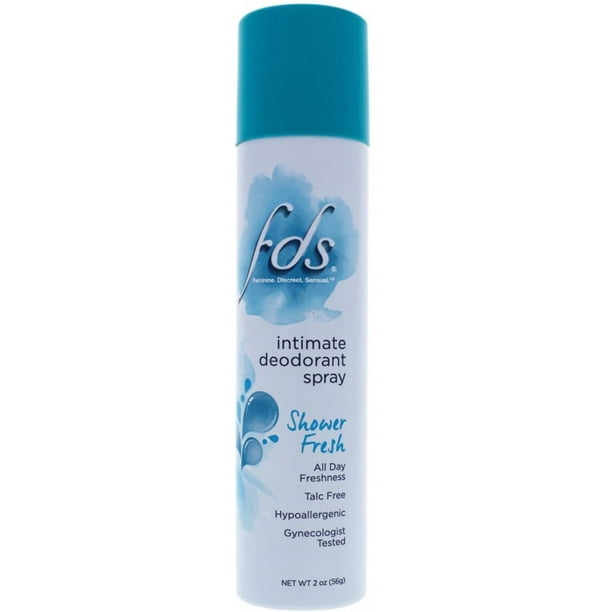 FDS Intimate Deodorant Spray, Shower Fresh, 2 oz (Pack of 2) - Walmart.com