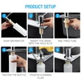 Kitchen Sink Soap Dispenser, Stainless Steel Liquid Hand Lotion Shampoo ...
