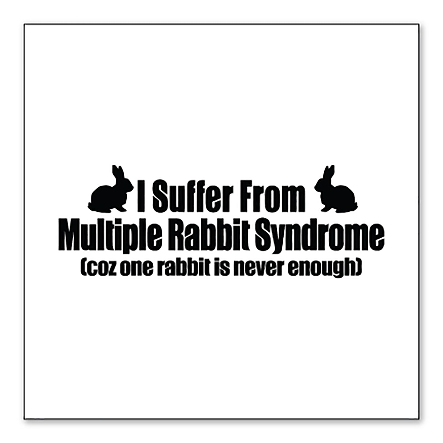 DistinctInk Custom Bumper Sticker - 4" x 4" Decorative Decal - White ...