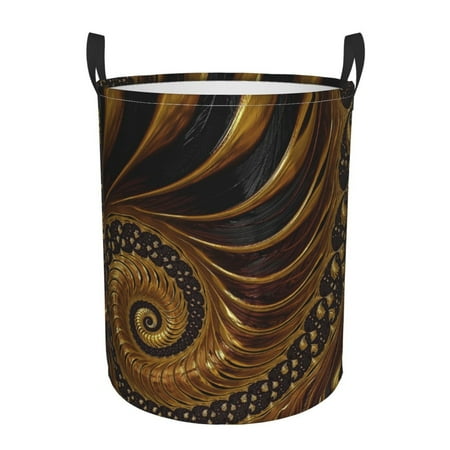 DouZhe Waterproof Collapsible Large Laundry Baskets, Fractal Endless ...