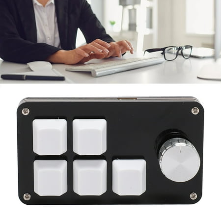 Key Mini 5 Key Keypad With Knob Custom Programming Hot Swappable Blue ...