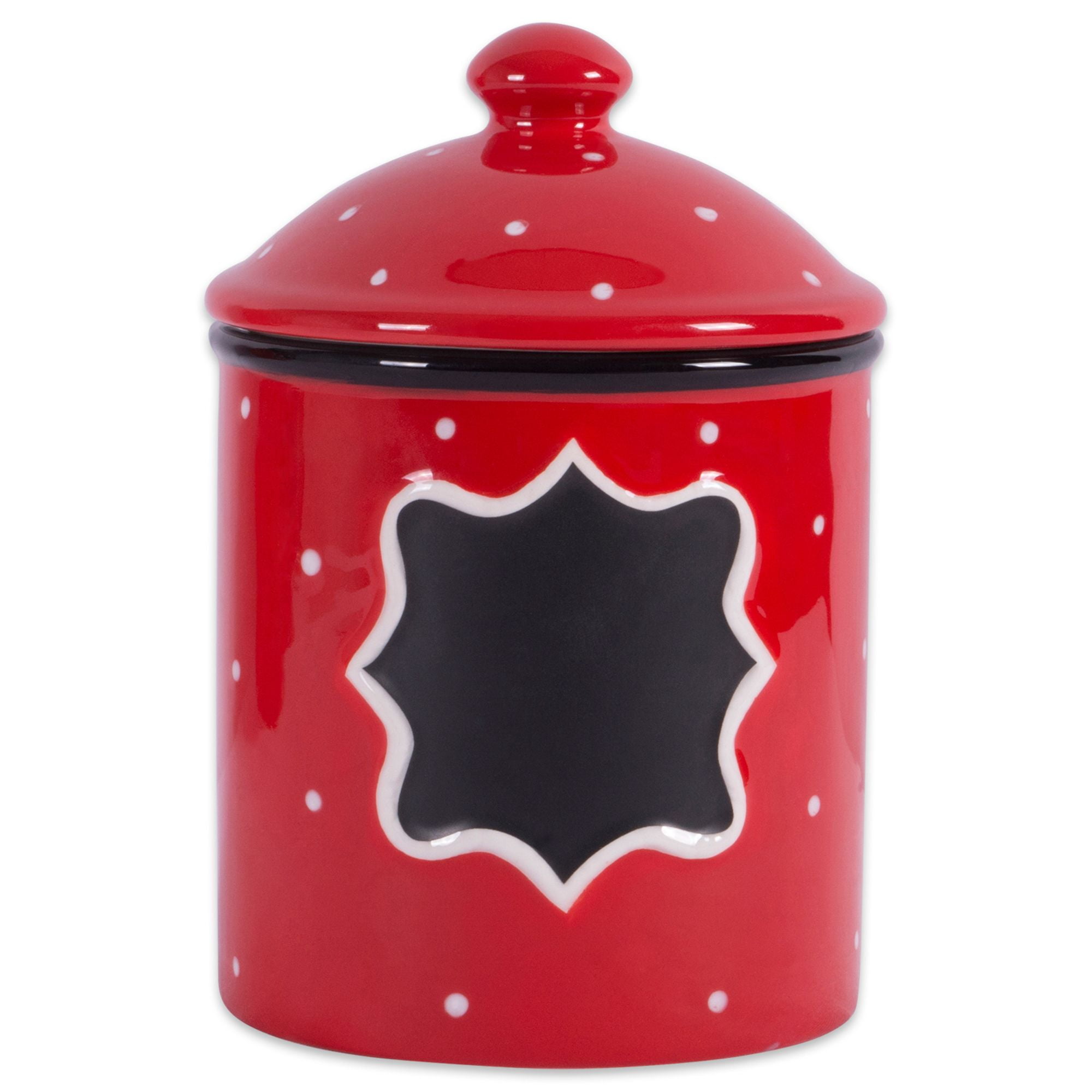 Home & Living Kitchen Storage Chinese Fire Red Squared Lidded Ceramic ...