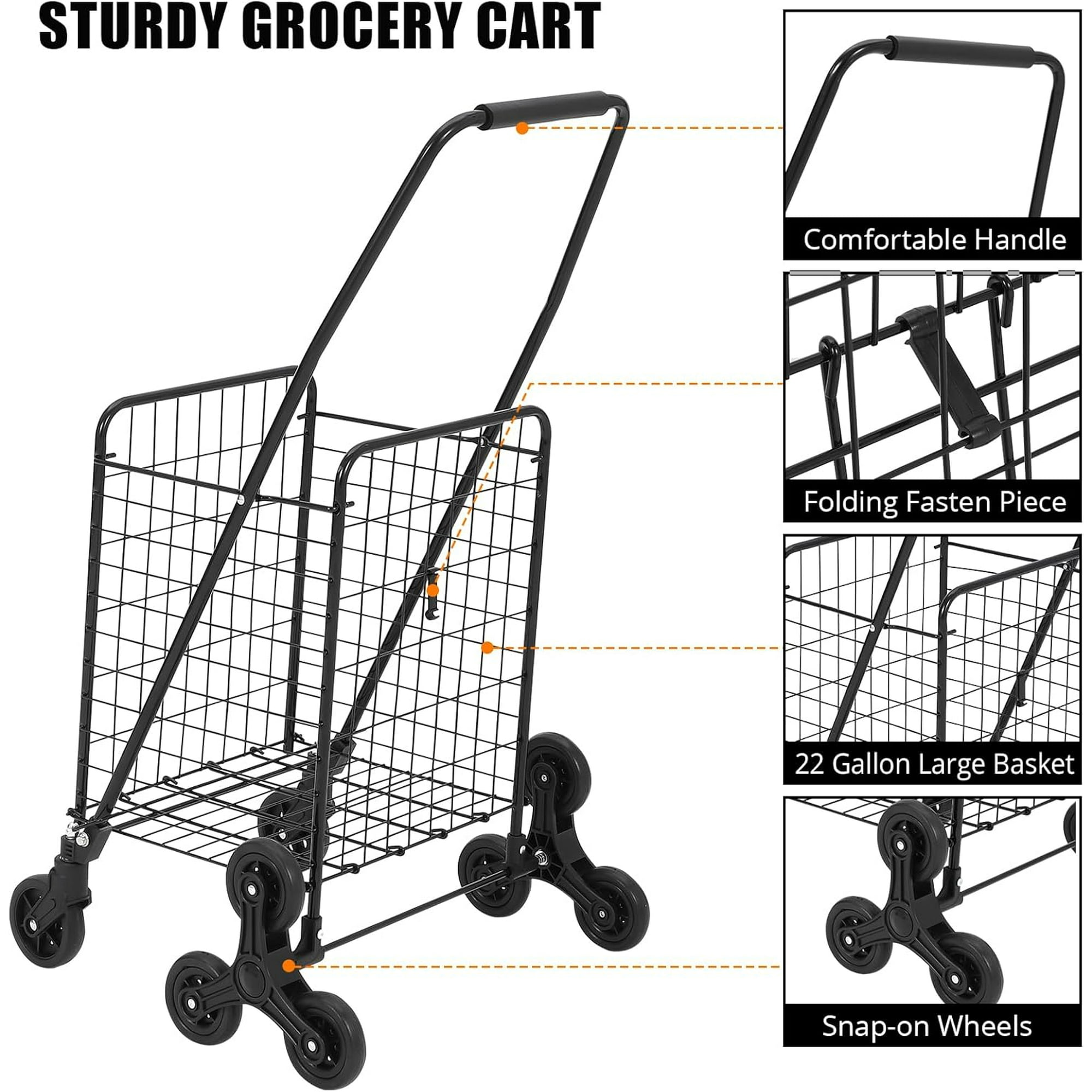 Click here for Ourlova Foldable Shopping Utility Cart  110 Lbs Ca... prices