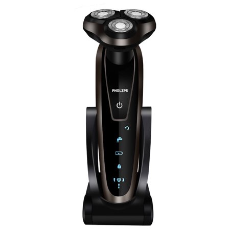 Homeex Electric Razor Full Body Washable Floating Three-Blade Razor ...