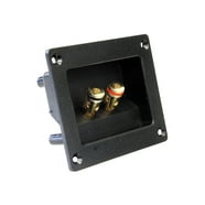 Absolute USA RST-400 4-Inch Round Gold Twist Banana Jacks Double ...