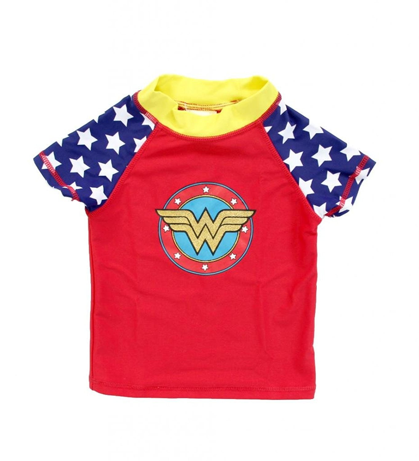 Wonder Woman Shield Short Sleeve Girls Rash Guard - Walmart.com