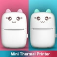 Mini Printer Portable Pocket Thermal Printer with 5 Rolls Paper for ...