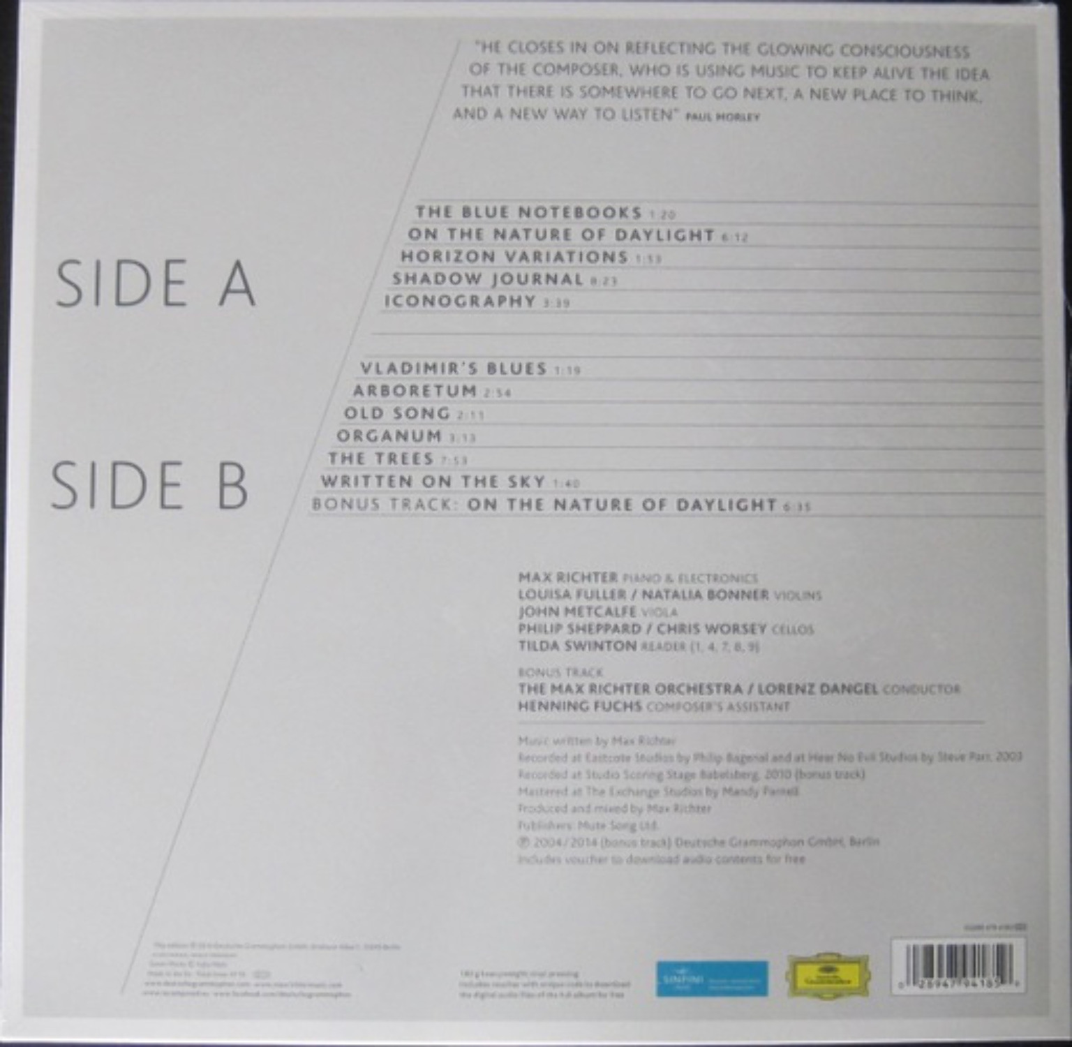 Blue Notebooks Album Max Richter