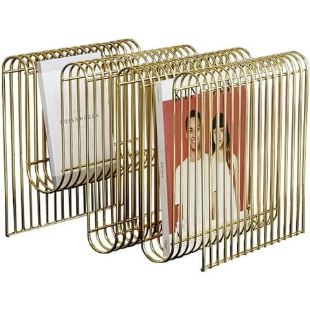 Magazine Rack Modern Simple Magazine Shelf Book Newspaper Shelf ...