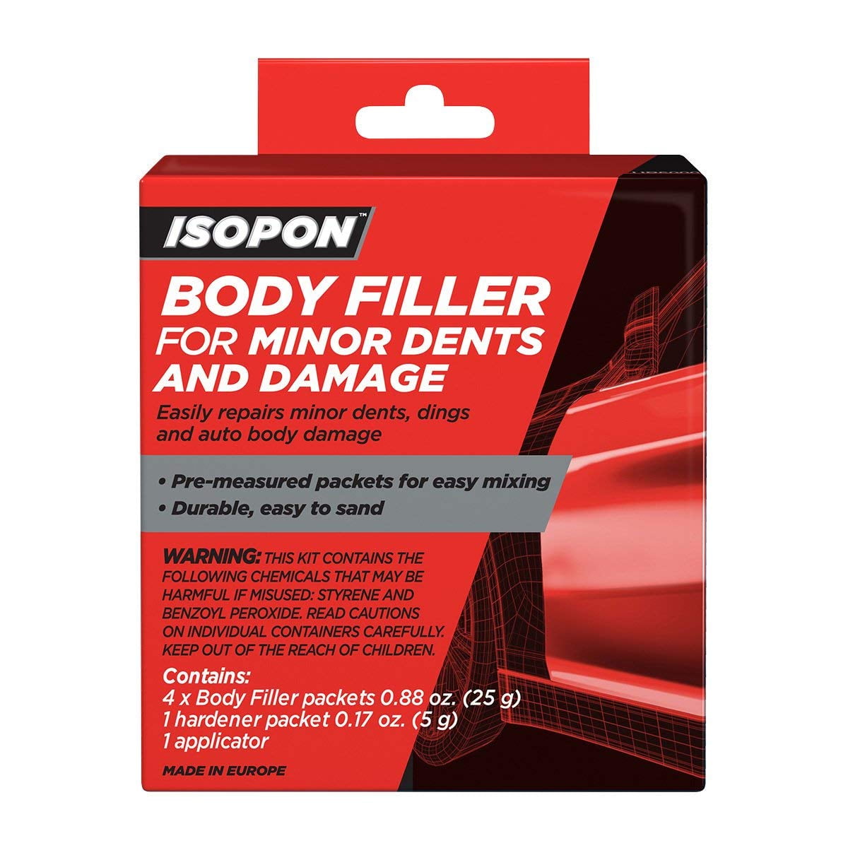 U-POL 5000 Isopon Filler for Minor Dents Box - Walmart.com