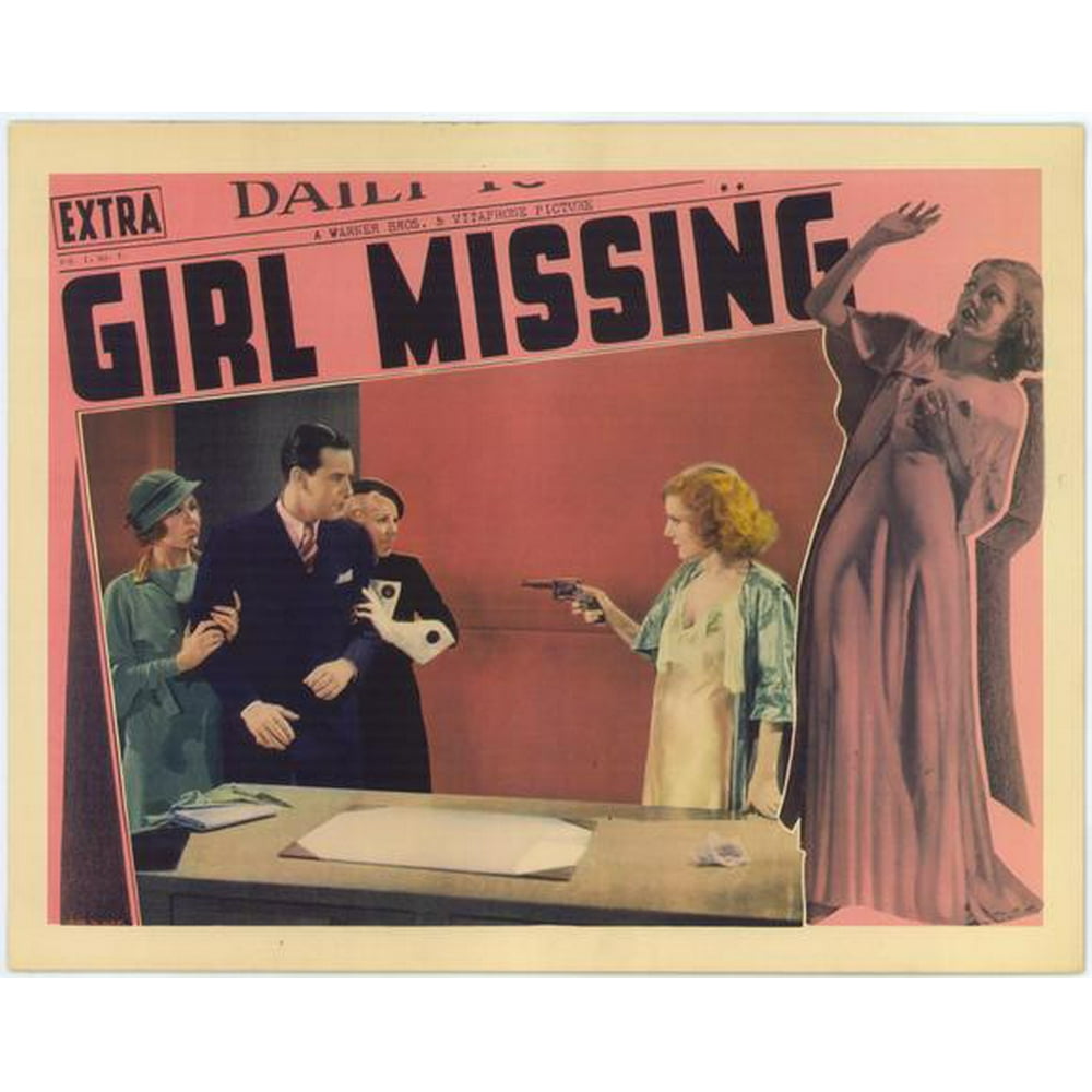 Girl Missing Movie POSTER Style E 11 X 14 1933 Walmart girl-missing-movie-poster-style-e-11-x-14-1933-walmart