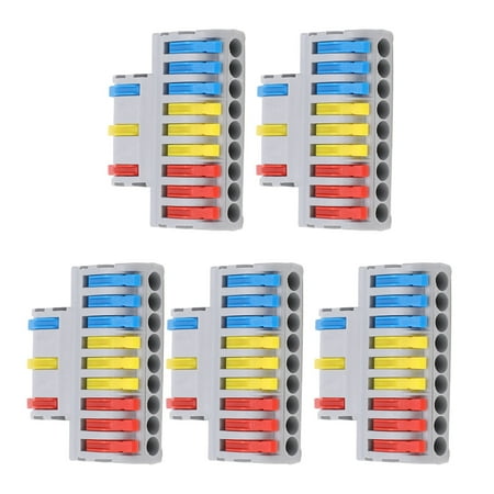 Quick Wire Conector,5Pcs Wire Splitter Conector Compact Splicing ...