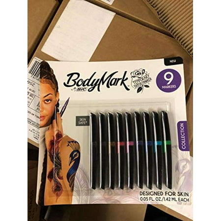 BIC BodyMark Temporary Tattoo Marker Assorted Colors (9 pk.) | Walmart ...
