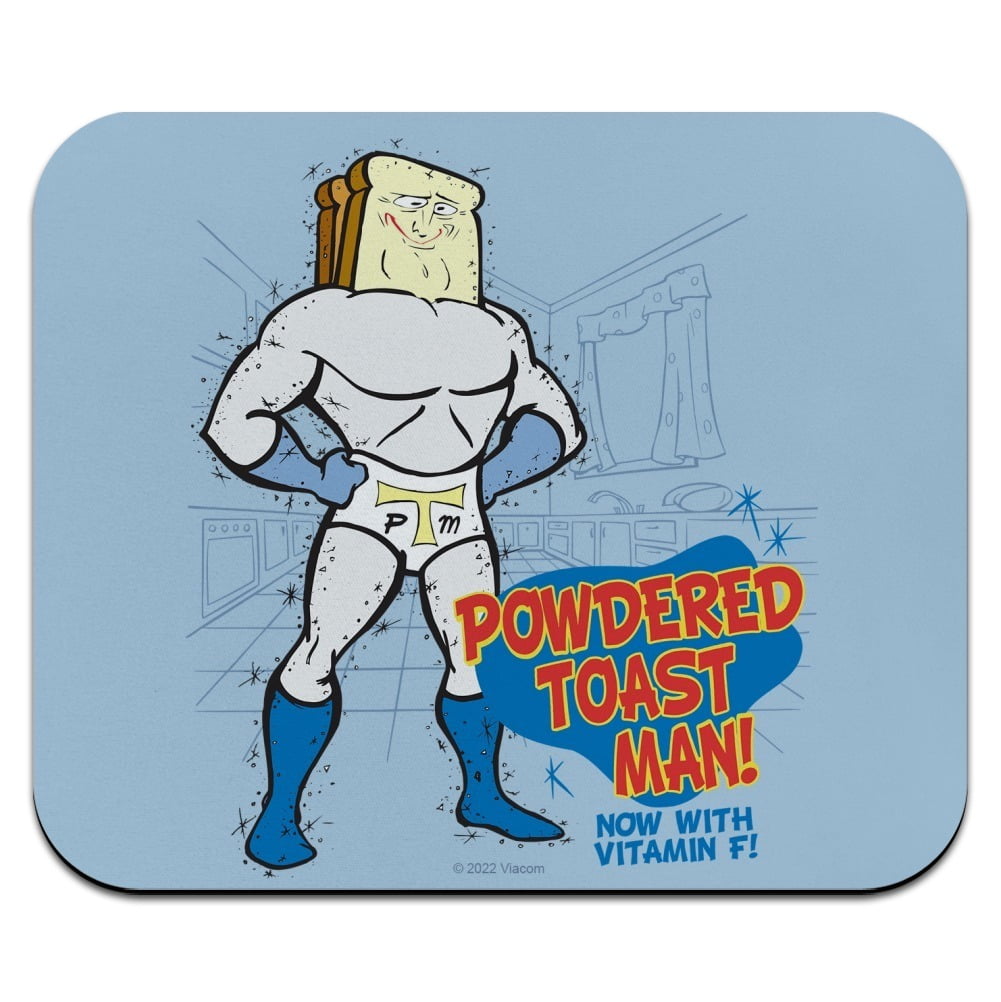 Ren and Stimpy Powdered Toast Man Low Profile Thin Mouse Pad Mousepad ...