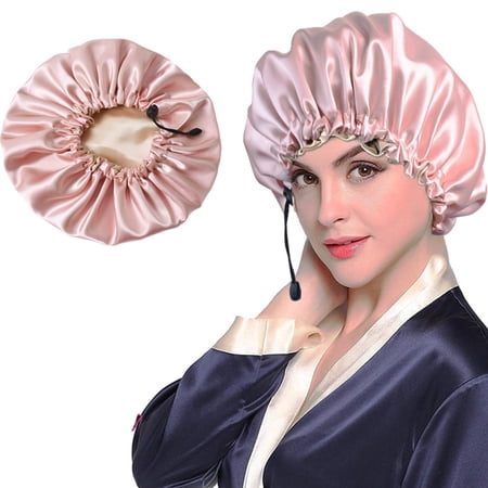 Silk Night Cap Head Cover Bonnet for Beautiful Hair - Wake Up Perfect ...