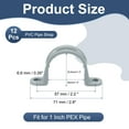 Plastic Conduit Clamp, Pipe Strap Conduit Strap Plastic Pipe Supports ...
