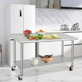 Tookss Stainless Steel Work Table,Metal Table Cart HeavyDuty Worktable ...