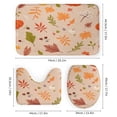 Autumn Leaves And Pumpkins Pattern Shower Curtain Set Modern Bathroom ...