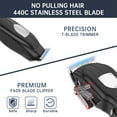 Cshidworld Professional Hair Clippers Set, Cordless Trimmer Kit, Zero ...