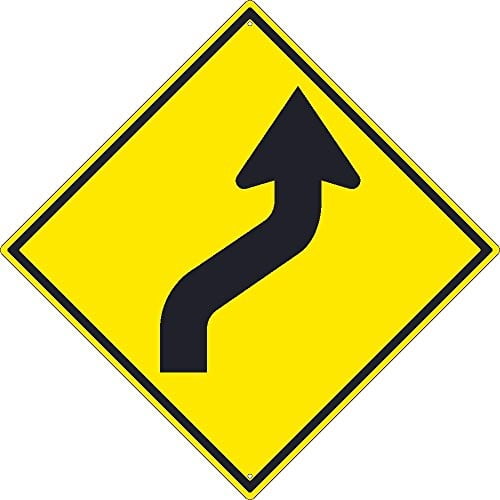 National Marker TM243K Lane Shift Left Arrow Sign - Walmart.com