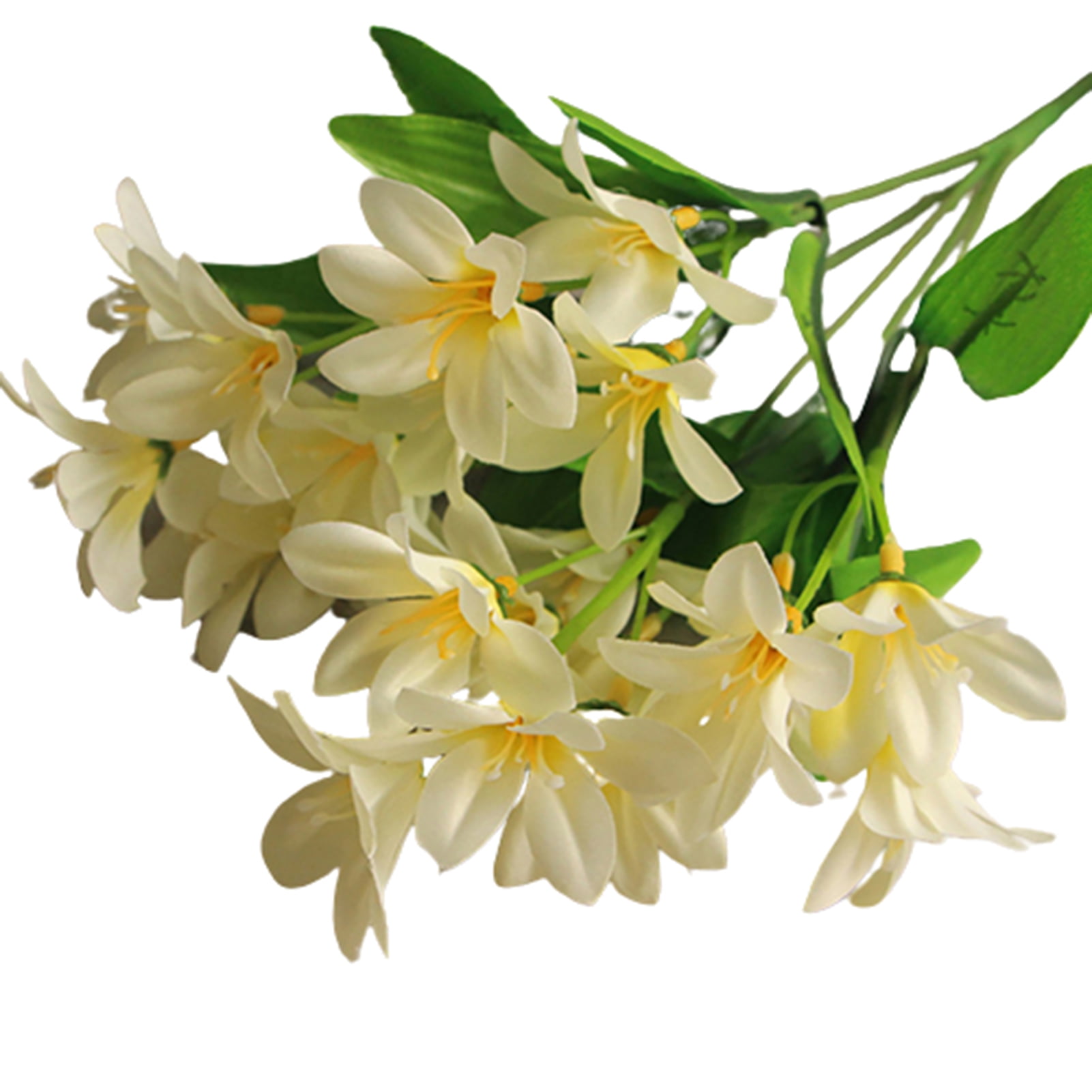 Farfi Lovely Artificial Mini Lily Flower Bouquet Home Wedding Decor 24 ...