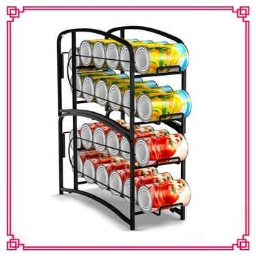 Sorbus 3-Tier Can Organizer Rack: Stackable Tracker for up to 36 Cans ...