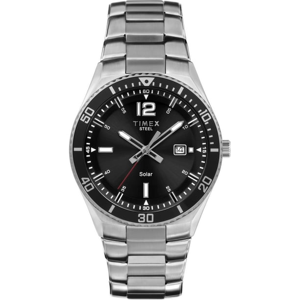 Timex Men's Solar Premium Dress 43mm Watch - Silver Case Silver ...
