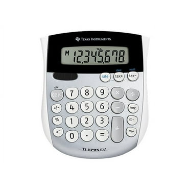 Texas Instruments TI-1795SV Minidesk Calculator, 8-Digit LCD - Walmart.com