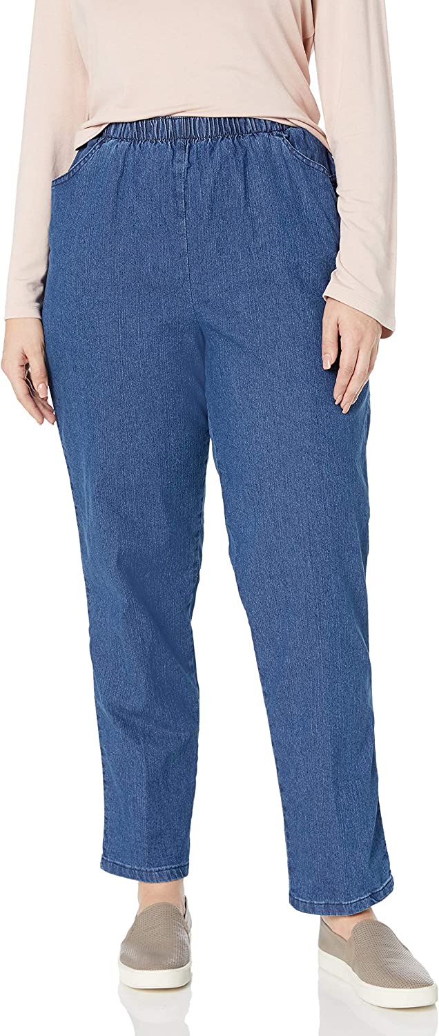 Chic Women's Plus Stretch Twill Pull On Pant - Walmart.com