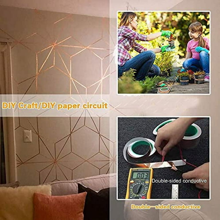 Double Sided Tape Copper Foil Tape | Conductive Adhesive EMI Shielding ...