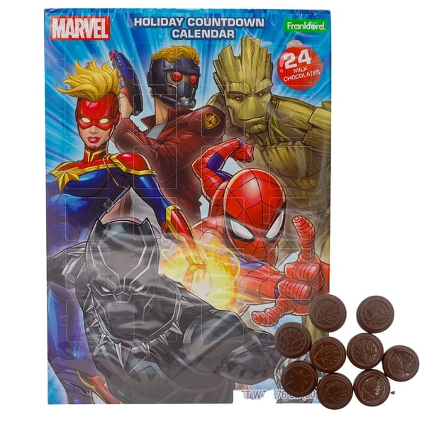 Marvel Avengers 2021 Christmas Advent Countdown Calendar with 24 Milk ...