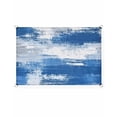 Abstract Mottled Design Sun Shade Sail 12'X16' Vintage White Blue ...